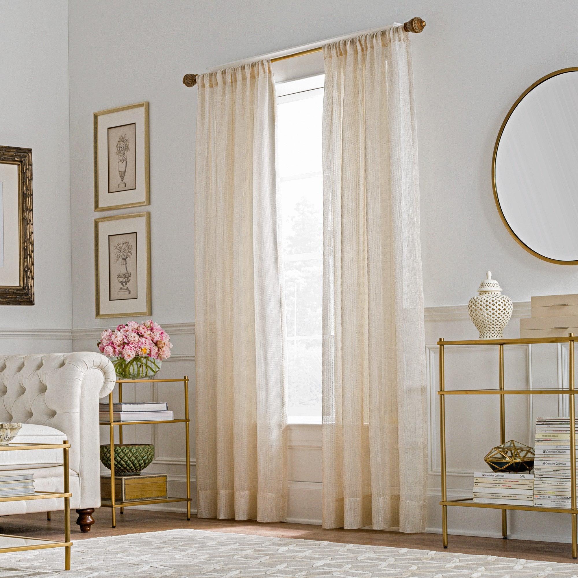 Valeron® Belvedere Sheer Window Curtain Panel – LinensNow